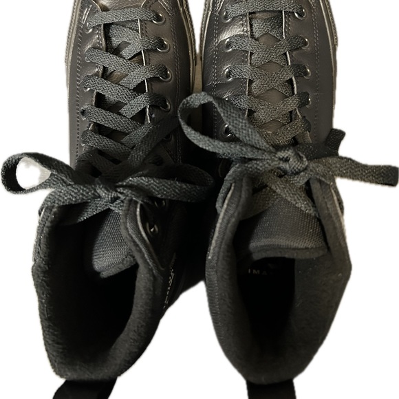 Converse | Shoes | Mens Back Leather Converse High Top Sneakers Good ...